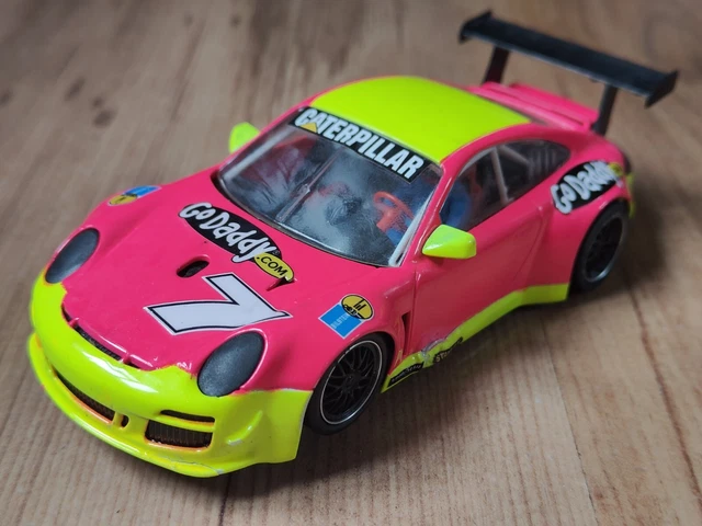 SCALEXTRIC NSR PORSCHE 997 GT3 Custom Paint Job Looks Stunning Used ...