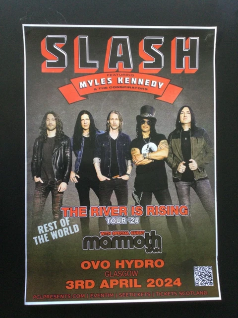 SLASH, GUNS N Roses, Velvet Revolver, Tour Poster Advert, Memorabilia ...