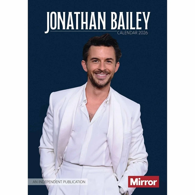 JONATHAN BAILEY A3 Calendar 2026 - Entertainment - Month To View £10.99 ...