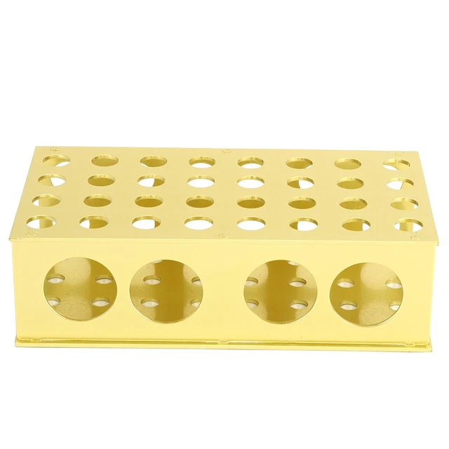 TEST TUBE RACK Multiple Holes Stainless Steel Tubing Stand Holder ...