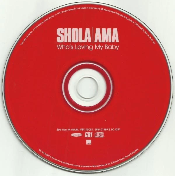 SHOLA AMA WHO'S Loving My Baby CD UK Freakstreet 1997 part 1 WEA145CD1 ...