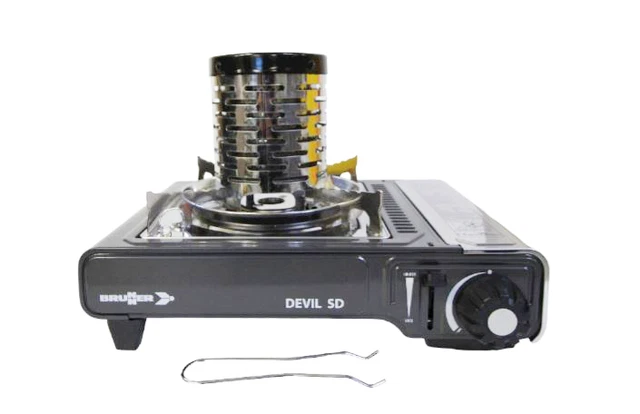 BRUNNER KARTUSCHENKOCHER DEVIL SD NG mit Zündsicherung und Koffer inkl. Heizaufs EUR 74,90 ...