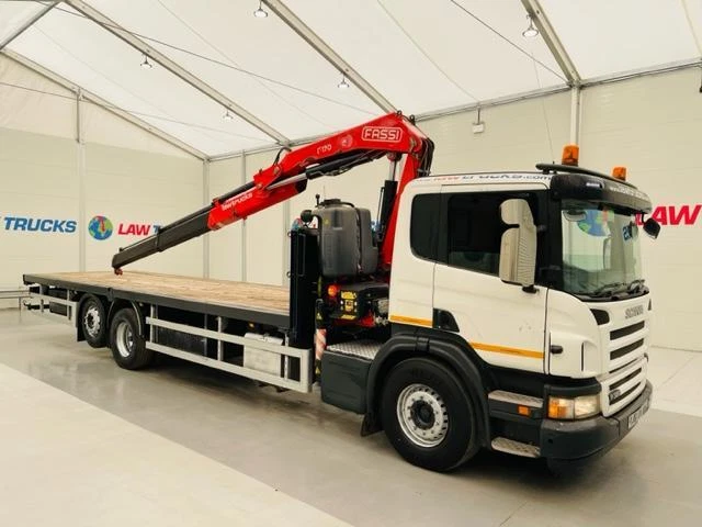 SCANIA P320 6X2 Flatbed Fassi Crane Manual £16,950.00 - PicClick UK