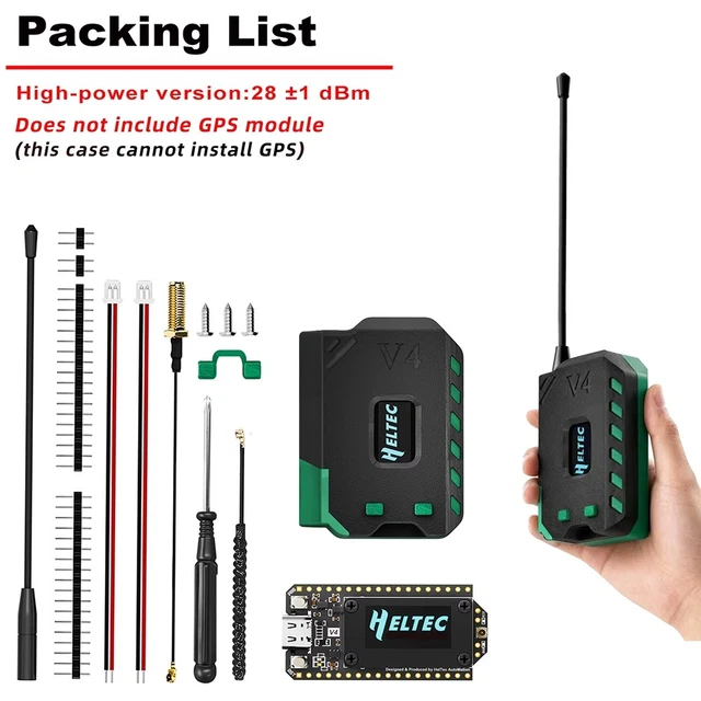 HELTEC V4 MESHTASTIC WiFi LoRa 32 Dev-Board Case Set with Soft ...