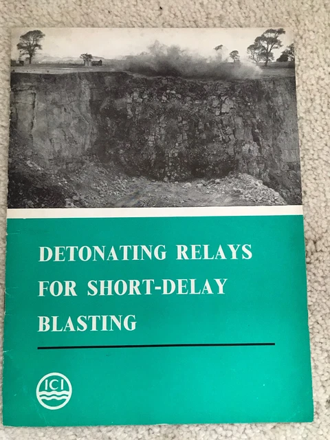 RARE ICI DETONATING Relays For Blasting Vintage Brochure £9.99 ...