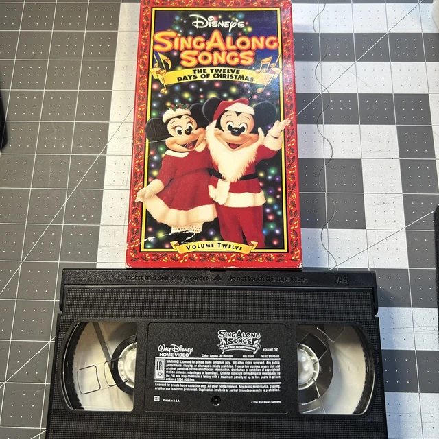 DISNEYS SING ALONG Songs - The Twelve Days of Christmas (VHS, 1997) Vol ...