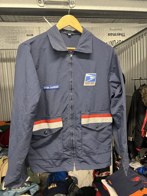 VINTAGE USPS POSTAL Service Mail Carrier Zip Bomber Jacket Size Small ...