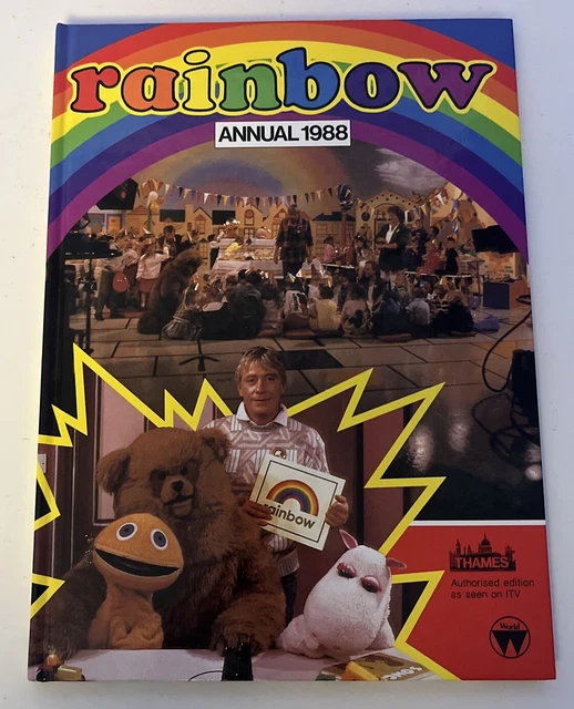 RAINBOW ANNUAL 1988 Hardback Book Thames Television Geoffrey George ...