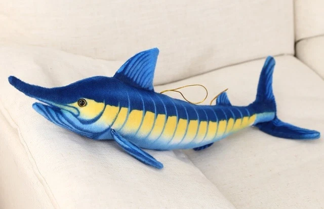ATLANTIC BLUE MARLIN Fish 55" Pillow Stuffed Animal Plush Toys Doll ...