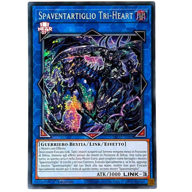 YU GI OH ITA mp23-it088 Rara Segreta Spaventartiglio Tri-Heart ...