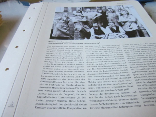 KAISERREICH ARCHIV N3 3335 Moderne Handwerksbetriebe Tischlerwerkstatt ...