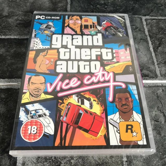 GRAND THEFT AUTO Vice City GTA - PC CD-ROM - Brand New Factory Sealed ...