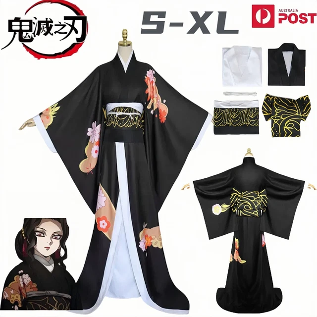 Demon Slayer Costume Muzan Kibutsuji Anime Cosplay Uniform Set Kimono Halloween Eur 3989