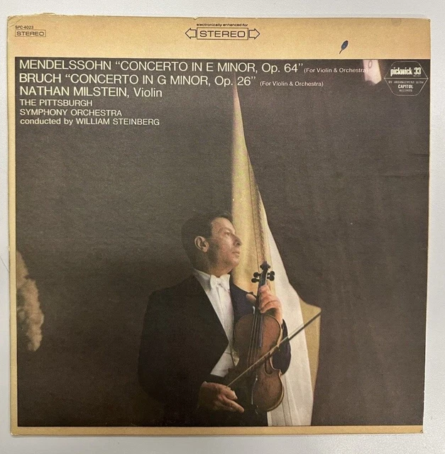 LP - MENDELSSOHN / Bruch -Nathan Milstein, The Pittsburgh Symphony ...