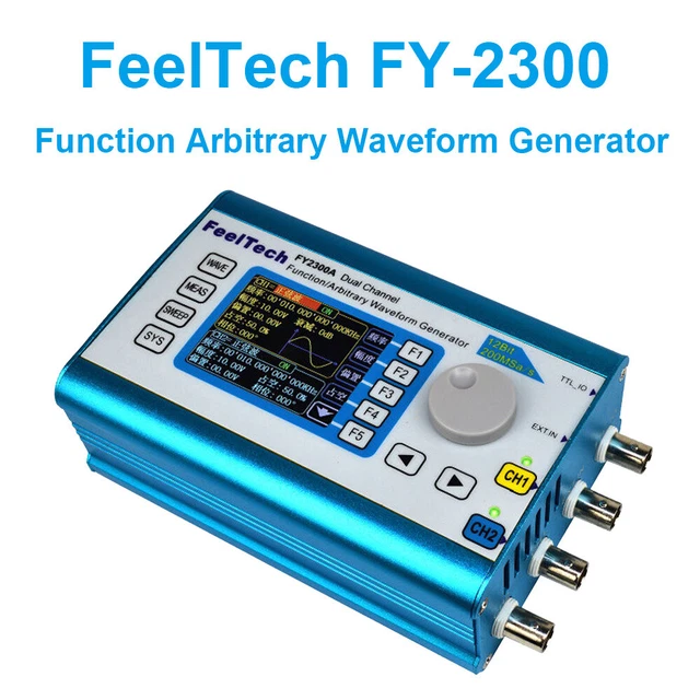 2.4& SIGNAL GENERATOR Teste FeelTech FY-2300 2Ch DDS Arbitrary Waveform ...