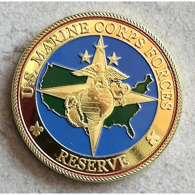 US MARINE CORPS RESERVE Herausforderungsmünze EUR 16,15 - PicClick DE