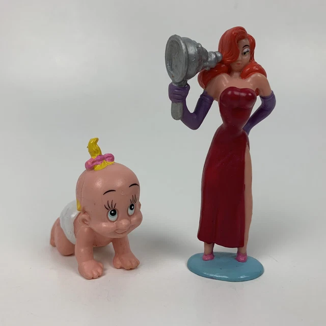 VINTAGE 1987 DISNEY Who Framed Roger Rabbit Jessica & Baby Herman PVC ...