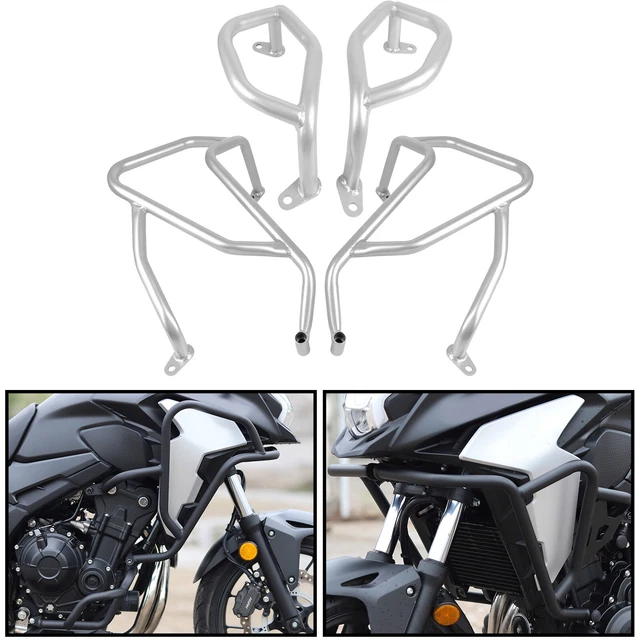 SILVER ENGINE GUARD Highway Frame Crash Bars For Honda CB500X CB400X ...