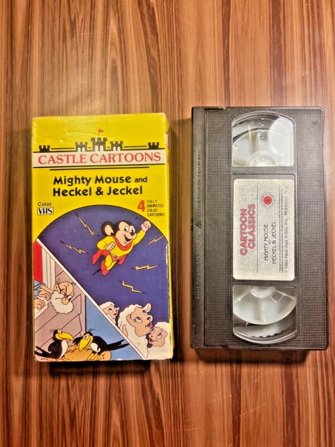 CASTLE CARTOONS MIGHTY Mouse Heckel & Jeckel VHS 1988 Cartoon Animated ...