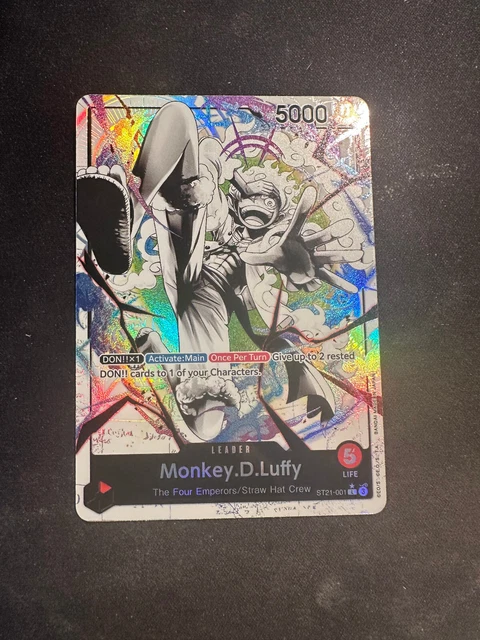 MONKEY.D.LUFFY (PARALLEL) - ST21-001 - One Piece Card Game N/M $100.00 ...