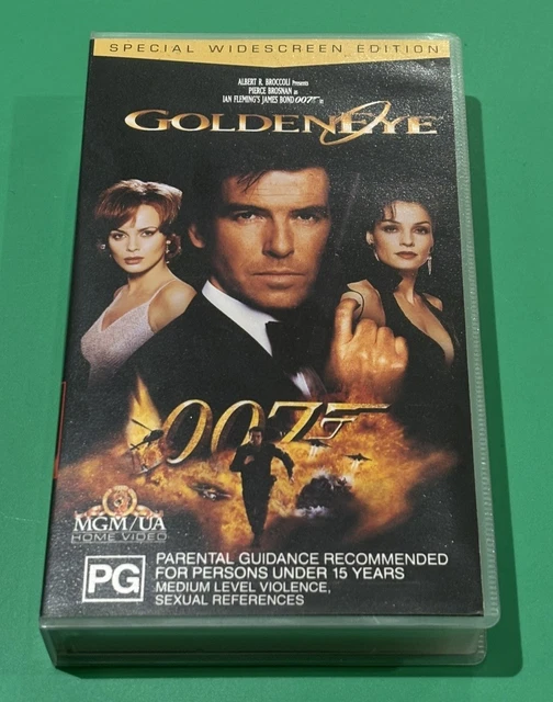 GOLDENEYE VHS 007 James Bond Widescreen Edition PAL Rare Aus Release ...