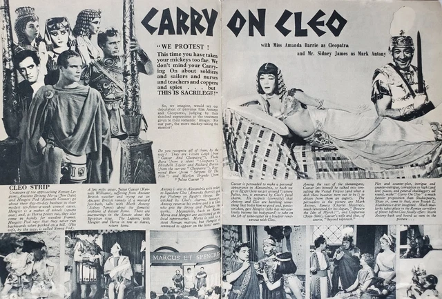 CARRY ON CLEO - Banned Chantrell Art - Extremely Rare Abc Film Review ...