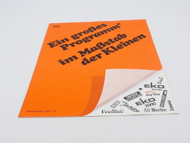 ANCIEN CATALOGUE 1983 Jouets Échelle Ho Parliné Eko Prep Joy Toy Alt ...