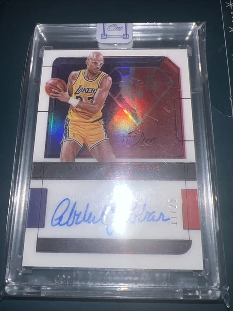 2021-22 PANINI ONE And One Kareem Abdul-Jabbar 75th Team Signatures Auto 11/25 EUR 169,66 ...