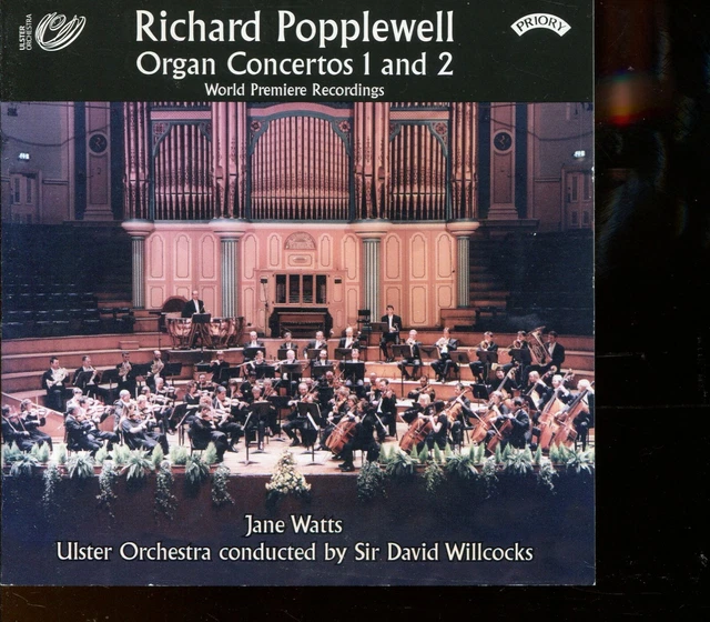 RICHARD POPPLEWELL ORGAN Concertos 1 and 2 CD Jane Watts Ulster Orch ...