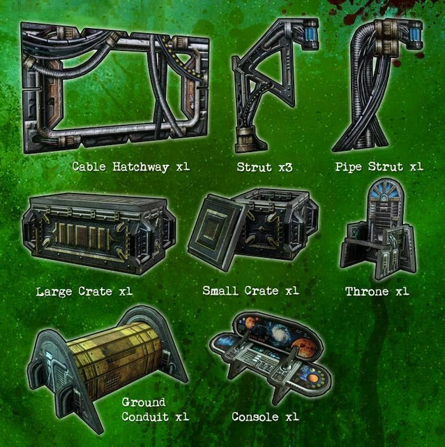 SCI-FI GOTHIC ITEMS Terrain - Battle Systems 28mm Warhammer 40k Core ...