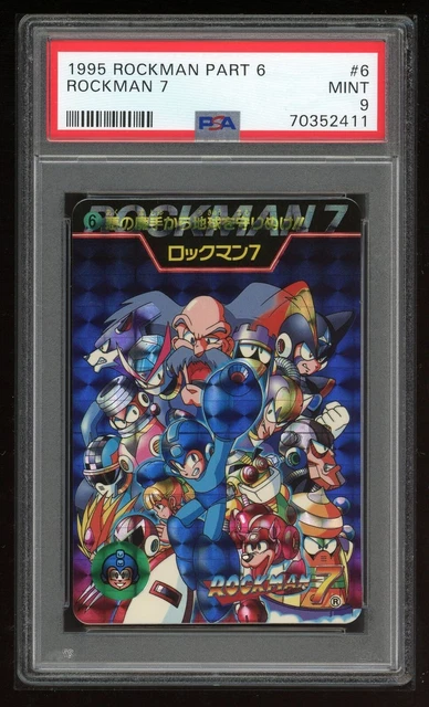 ROCKMAN JAPONAIS CARDDASS 1995 006 Rockman 7 Prism Bandai partie 6 PSA ...