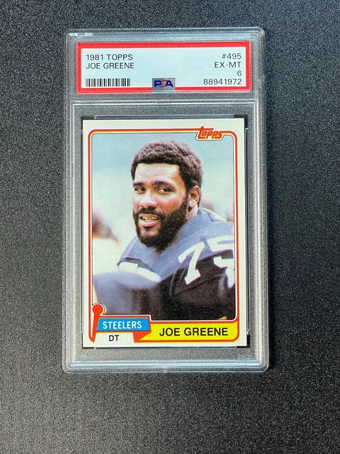 1981 TOPPS &MEAN& Joe Greene PSA 6 Excellent - Mint $6.50 - PicClick CA