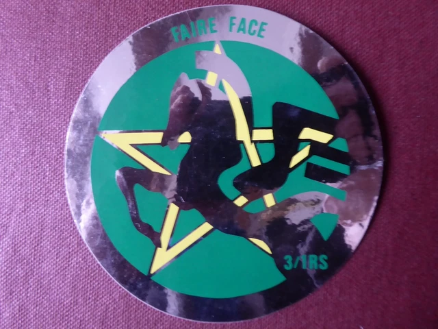 STICKER ARMEE FRANCAISE 1er REGIMENT SPAHIS CAVALERIE 3ème ESCADRON ...