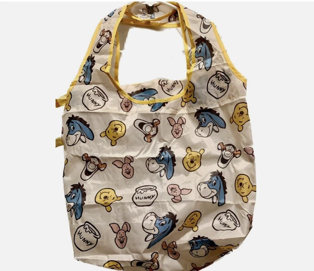 DISNEY WINNIE THE Pooh Eco Reusable Bag, Shopping Tote Foldable £12.39 - PicClick UK
