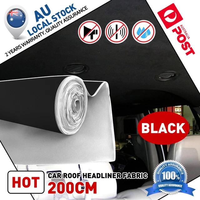 UNIVERSAL GREY HEADLINER Fabric Foam Upholstery Car Roof Lining Liner ...