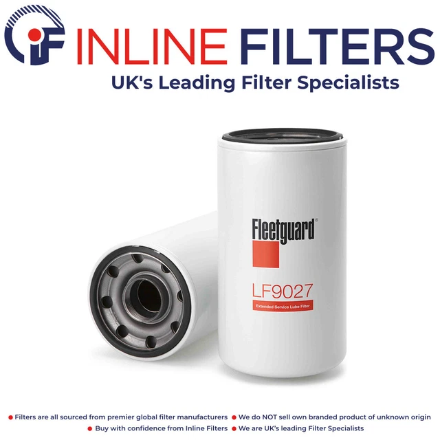 FLEETGUARD LF9027 LUBE Filter - Genuine Fleetguard - NEXT DAY DELIVERY ...