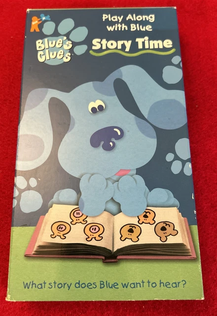 Blues Clues Story Time Vhs 1998 Play Along With Blue Steve Nick Jr