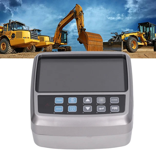 EXCAVATOR GAUGE CONTROL Panel Stable Excavator Monitor Display Panel ...