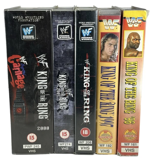 WWF WWE KING Of The Ring 1996/1997/1998/2000/2001 Wrestling VHS Tapes ...