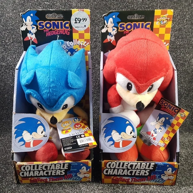 SONIC THE HEDGEHOG & Knuckles Sega Plush Impact Innovations Boxed 10" Very Rare £84.99 - PicClick UK