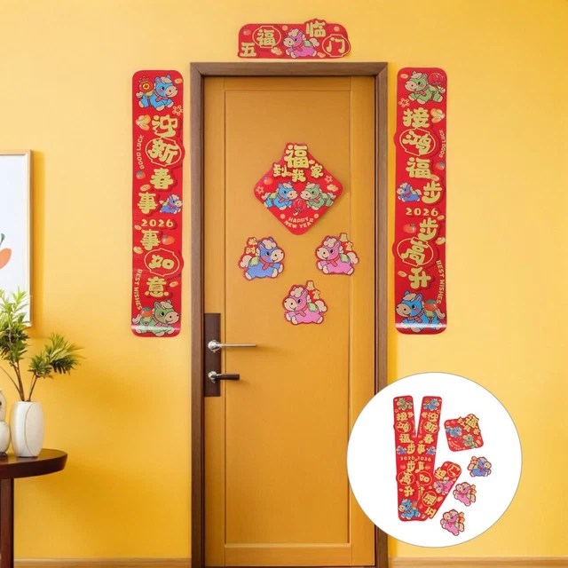 6PCS CHINESE COUPLETS: 2026 Year of the Horse Couplets Chunlian - Lunar ...