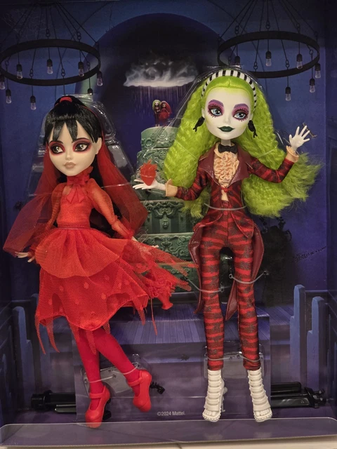 2025 MONSTER HIGH Skullector Beetlejuice Lydia Deetz Dolls 2 Pack $83. ...