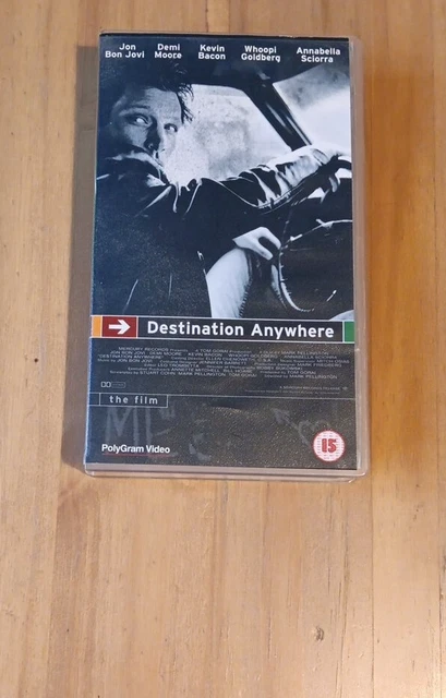 DESTINATION ANYWHERE (VHS, 1997) Jon Bon Jovi Demi Moore Kevin Bacon ...