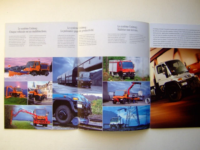 CATALOGUE, BROCHURE, CAMION, truck, Mercedes Benz Unimog U 300 400 ...