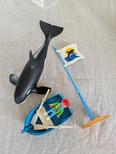 PLAYMOBIL 3865 ORQUE Barque Garçon mât bleu vintage EUR 20,00 - PicClick FR