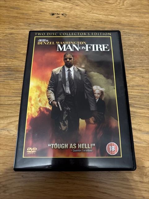 MAN ON FIRE DVD Denzel Washington Good Condition £2.18 - PicClick UK