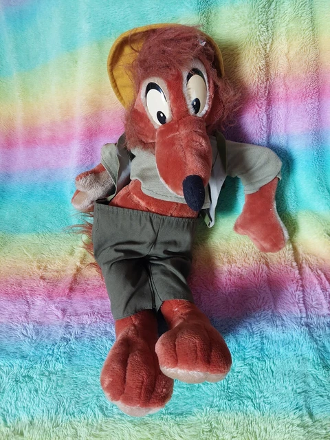 DISNEY VINTAGE BRER Fox Splash Mountain 24” Inch Large Plush Disneyland ...