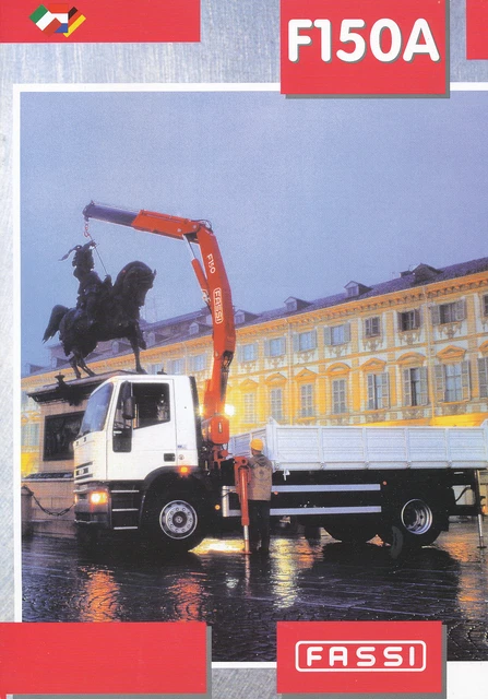 FASSI F150A LOADER crane brochure 2000 6/00 brochure loader cranes ...