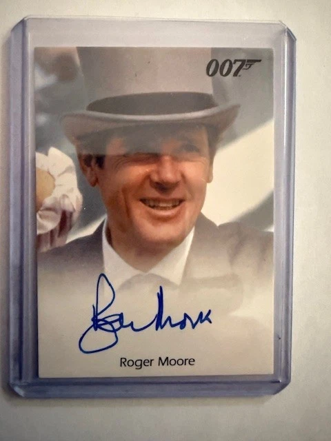 JAMES BOND AUTOGRAPHS & Relics Roger Moore as James Bond Ex Rare £182. ...