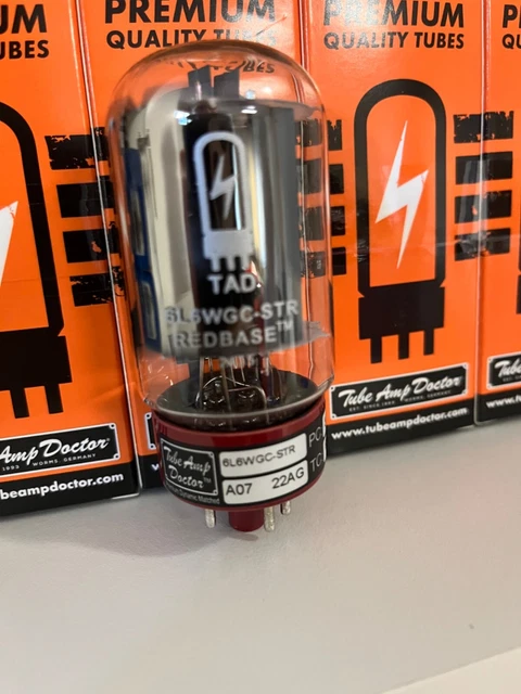 FACTORY MATCHED QUAD Tube Amp Doctor TAD 6L6 6L6WGC-STR Red Base Short ...